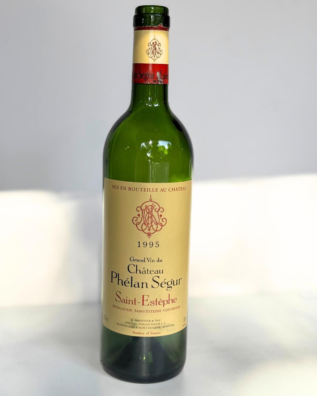 1995 Empty Château Phélan Ségur Bottle | Rare Saint-estèphe Décor ...