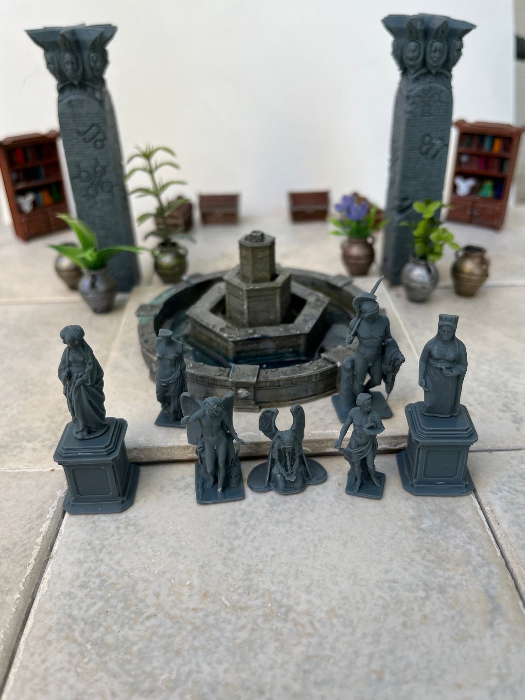 Renaissance Statues for Dungeons and Dragons, Dnd Miniature Terrain ...