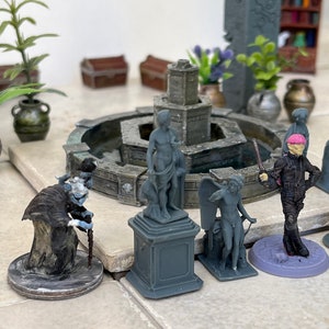 Renaissance Statues for Dungeons and Dragons, Dnd Miniature Terrain ...