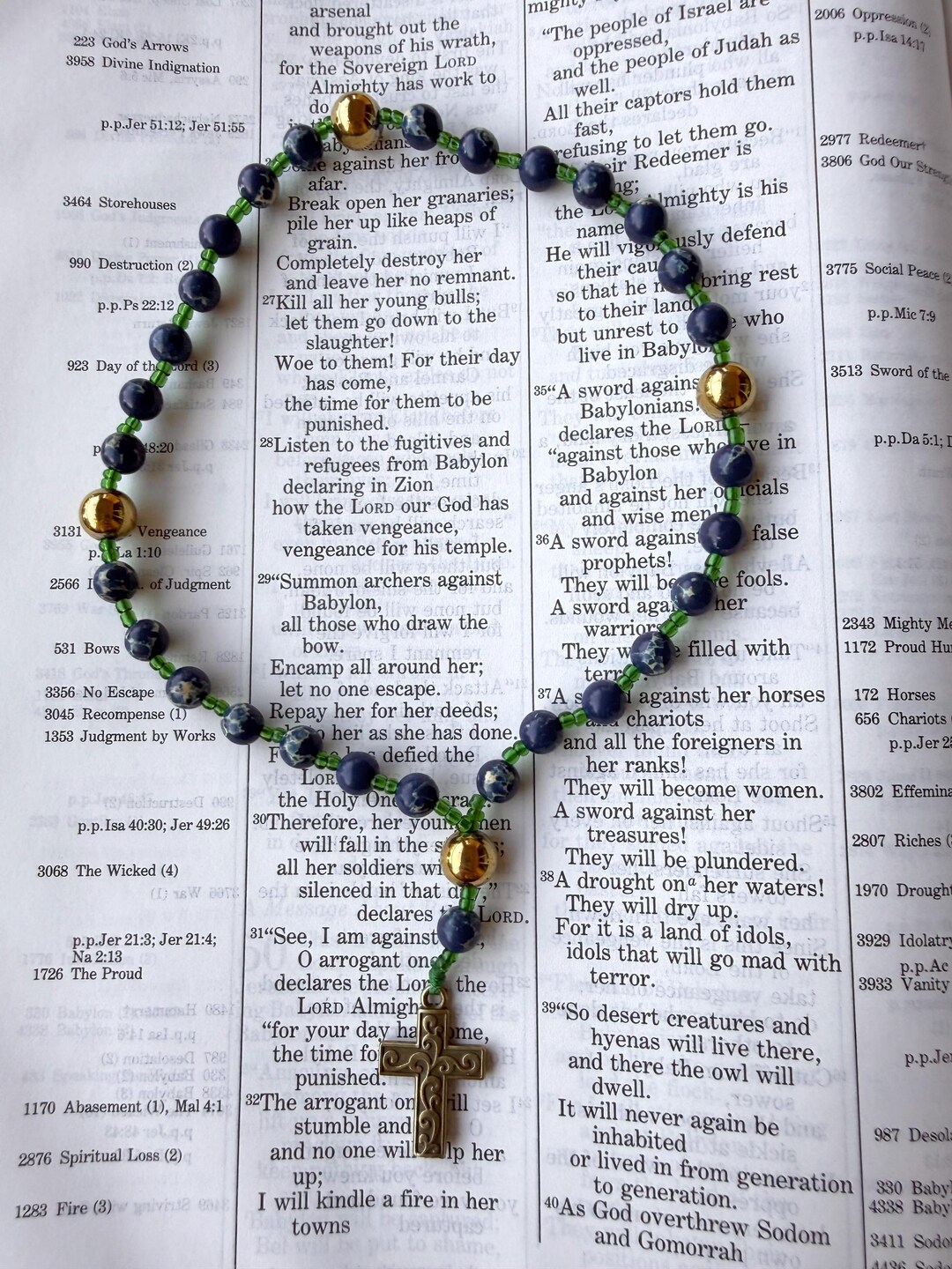 Handmade Anglican Protestant Prayer Beads – Anglican Rosary - Blue ...