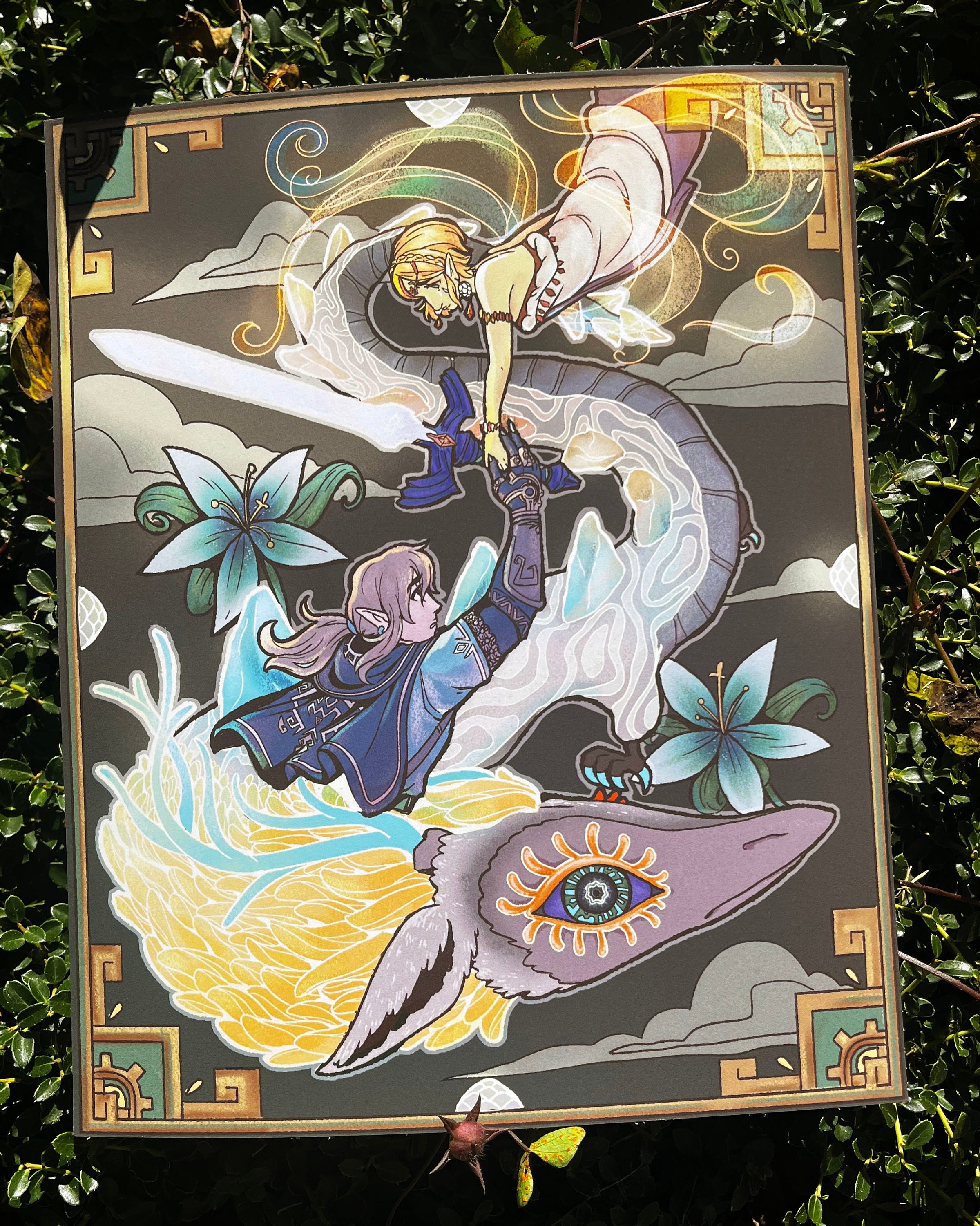 Tears of the Kingdom Light Dragon Print - Etsy