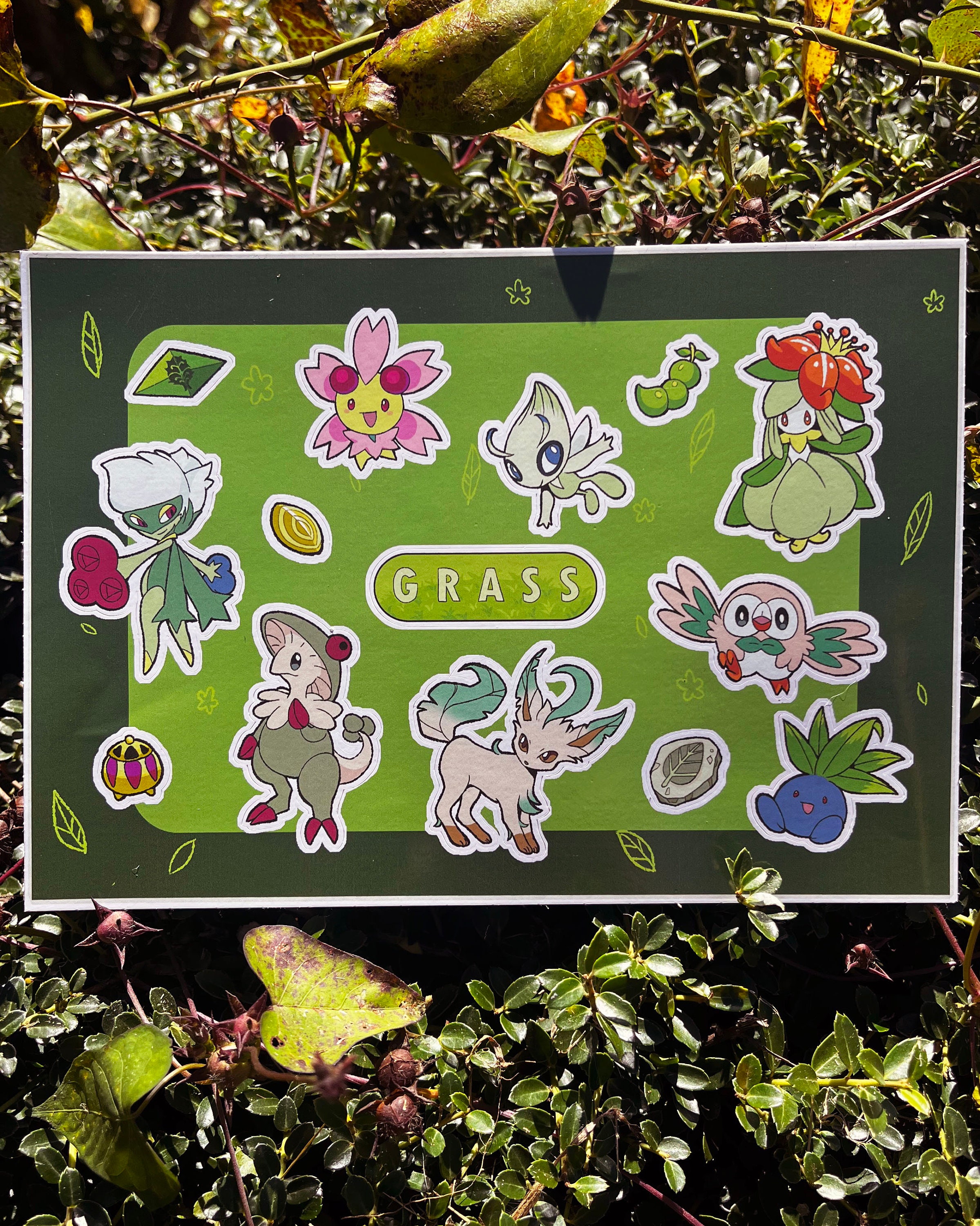 Pokemon Type Sticker Sheets - Etsy