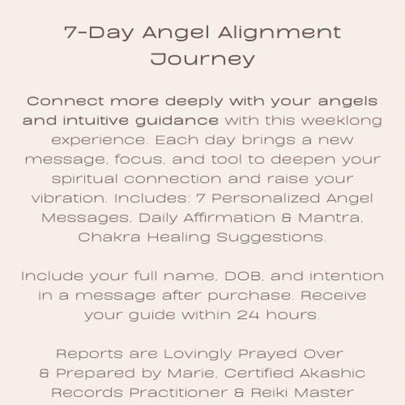 7-day Angel Alignment Journey • Daily Angel Messages + Affirmations ...