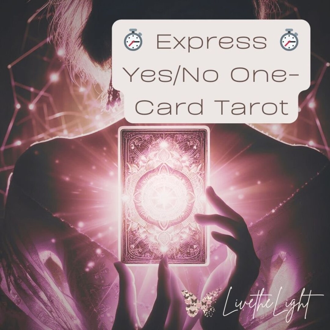 Express Yes/no One-card Tarot Reading, Light-based, Angel Tarot, Fairy Tarot, Butterfly Tarot ...