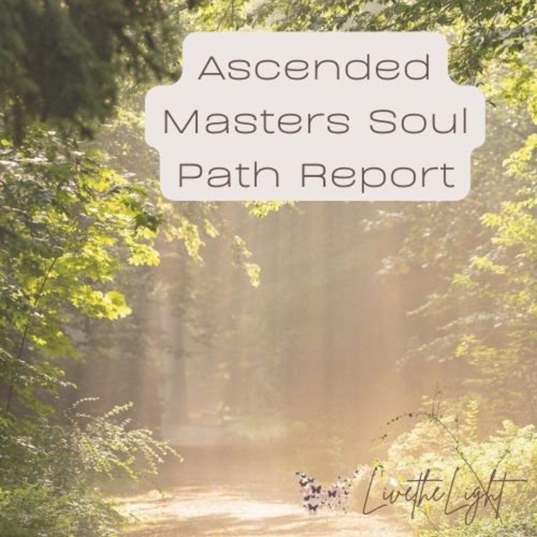 Ascended Masters Soul Path Report, Light-based, Tarot-guided, Angel ...