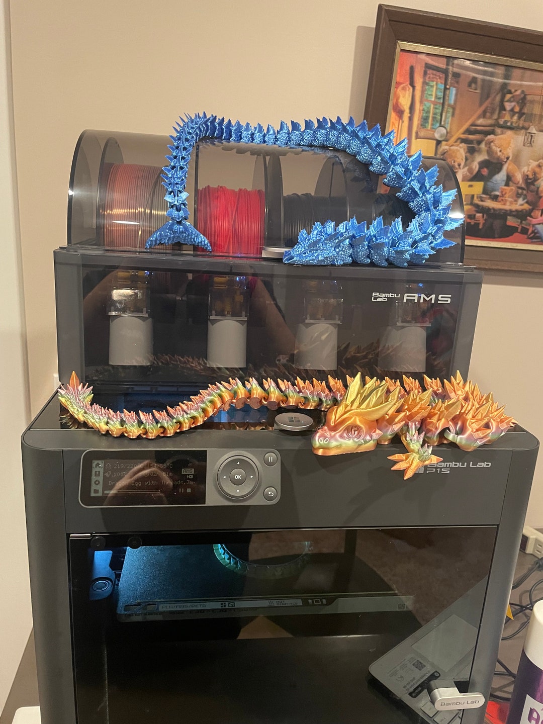 3D Printed Crazy Dragons 2ft - Etsy