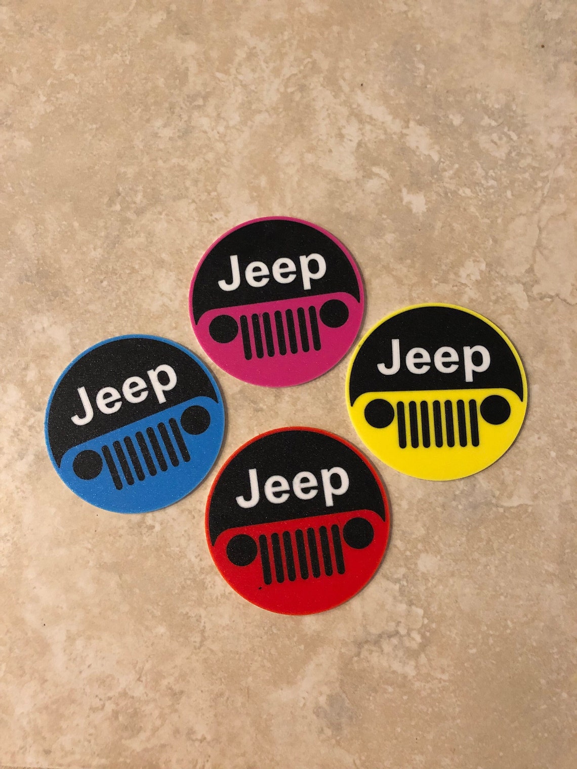 3D Printed Jeep Drink Coasters 4 Count - Etsy