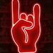 Rock N Roll Sign Neon Sign Wall Decor - Handmade Custom Red Neon - Rock ...