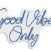 Good Vibes Only Neon Sign Wall Decor Custom Handmade Neon Good Vibes ...