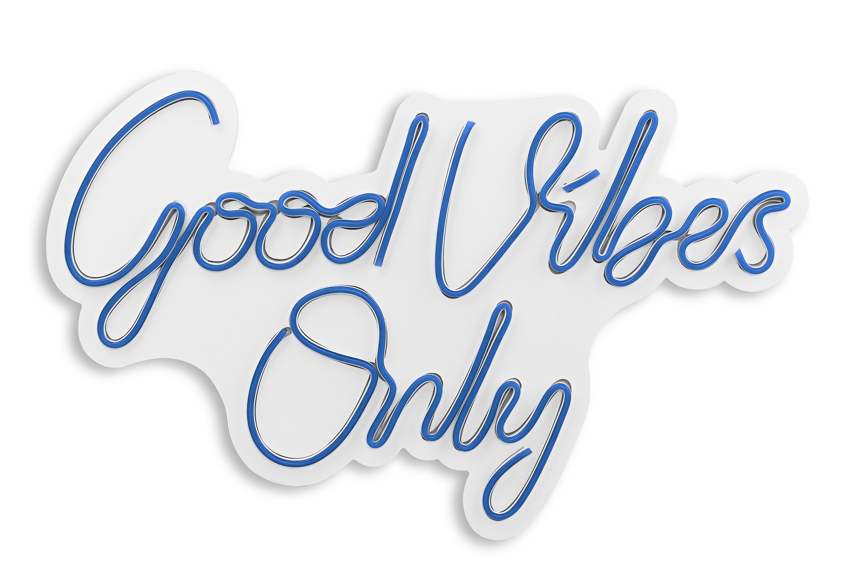 Good Vibes Only Neon Sign Wall Decor Custom Handmade Neon Good Vibes ...