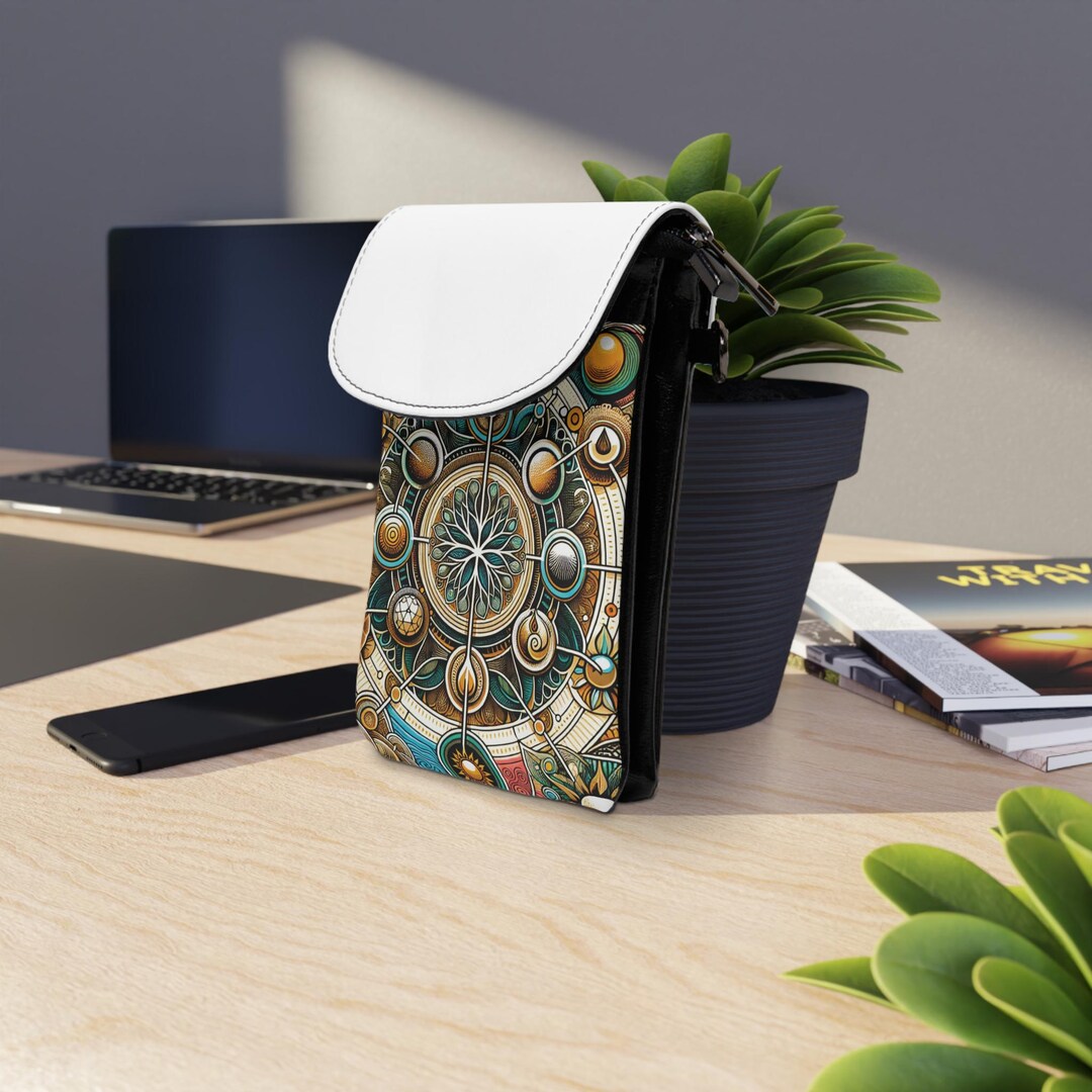 Phone Wallet - Symbol of Life Pattern - Etsy