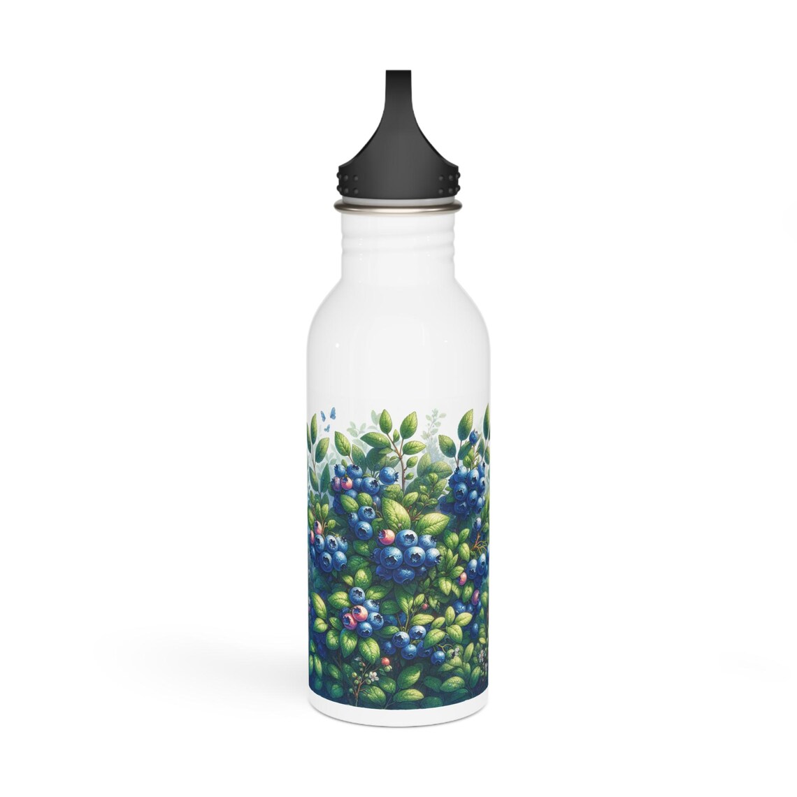 Blueberries Stainless Steel Water Bottle: Fruit Lover Gift, 20oz - Etsy