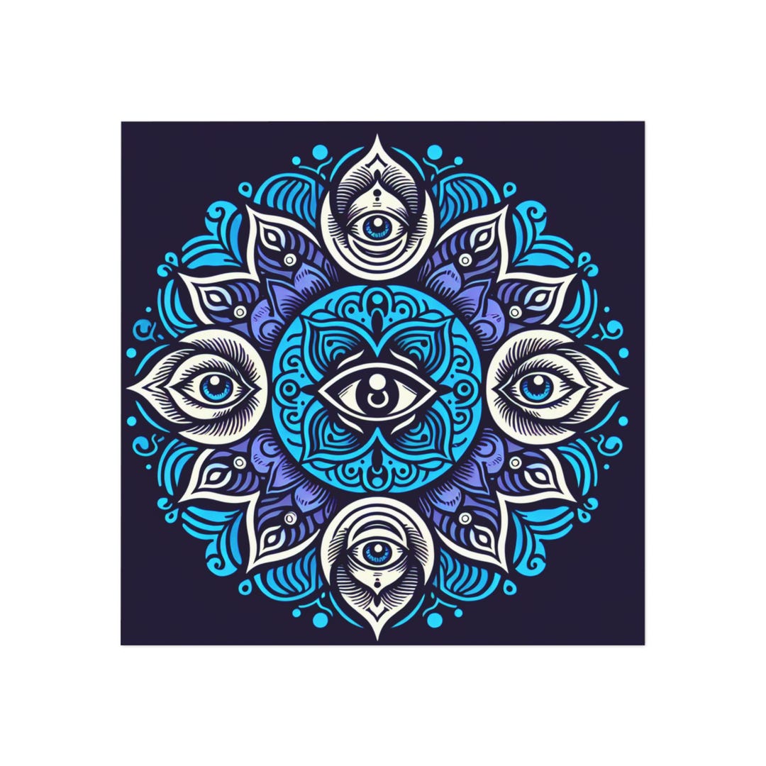 Square Magnet - Third Eye Chakra Square Design - Etsy