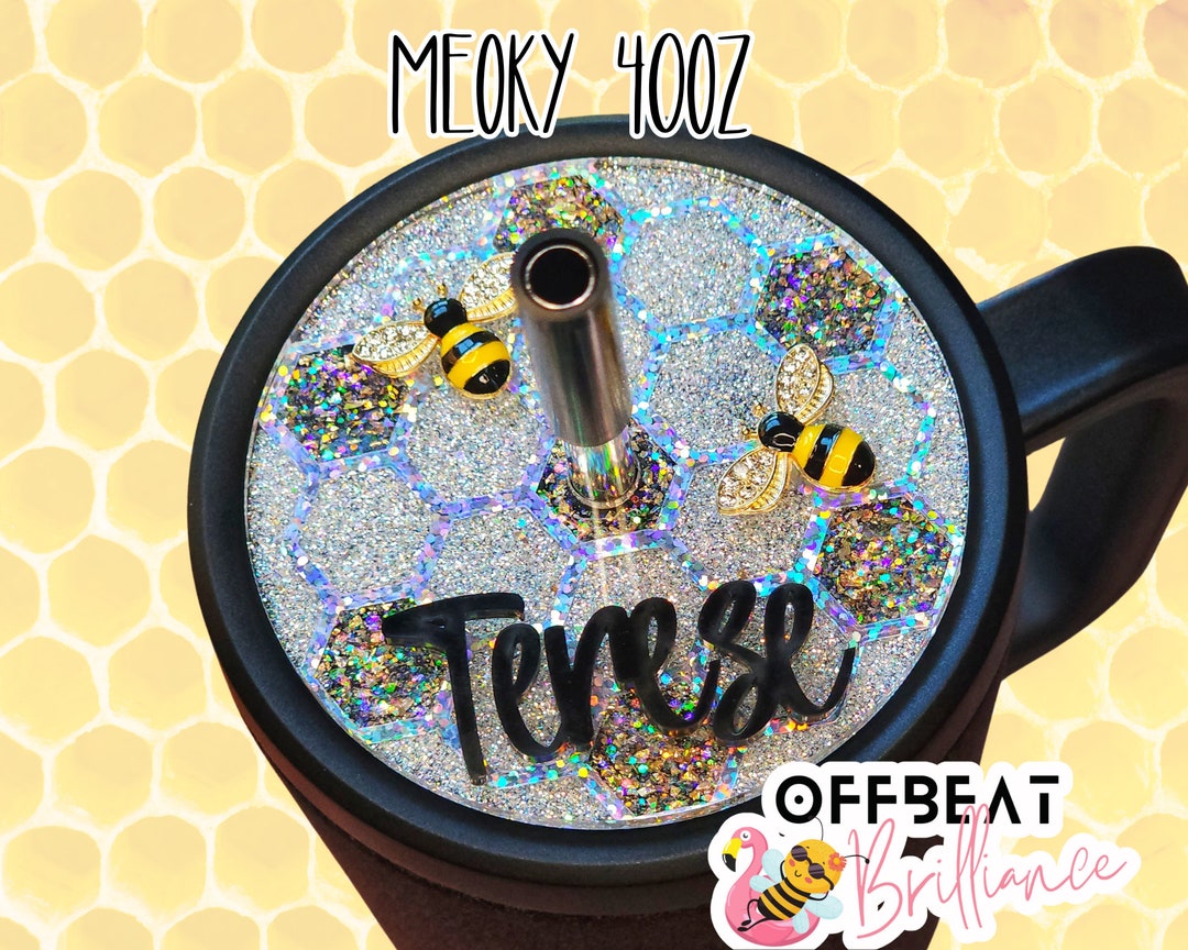 Meoky Name Plate, Bumblebee Meoky Tumbler Topper, 400z Meoky ...