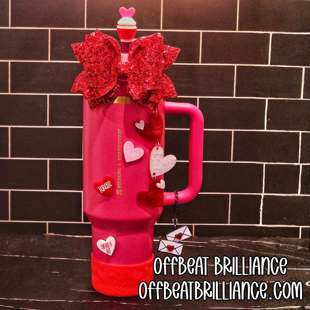 Stanley Heart Gradient Accessories, Valentine Stanley Topper, Heart ...