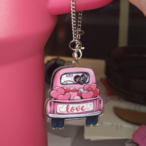 Stanley Name Plate, Tumbler Straw Bow, Red Heart Stanley, Pink Heart ...