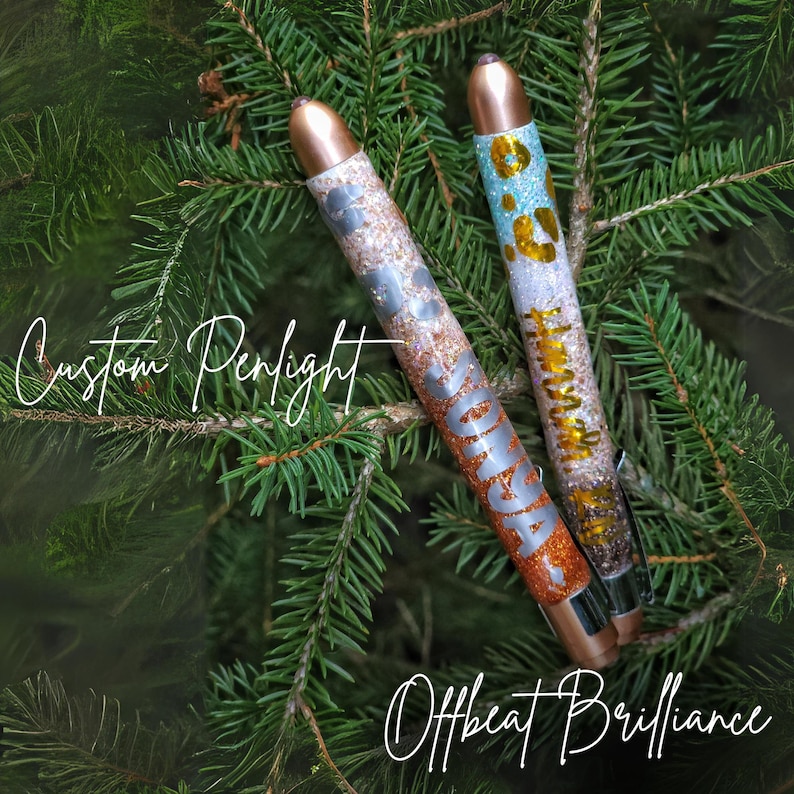 Personalized Medical Light Pen, Glitter Penlight, Nurse Pen Light ...