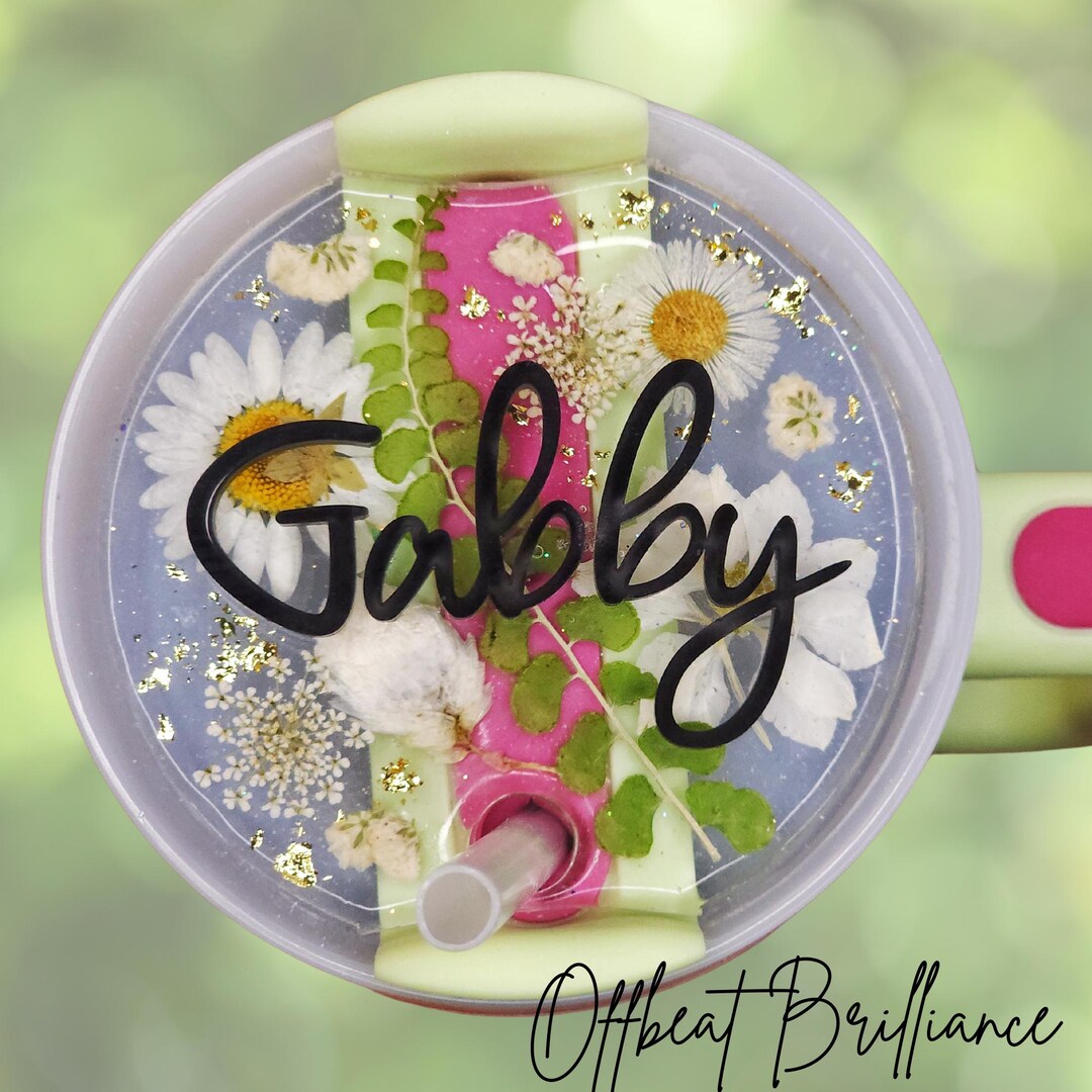 Stanley Topper, Pressed Flowers With Greenery and Gold Accents ...