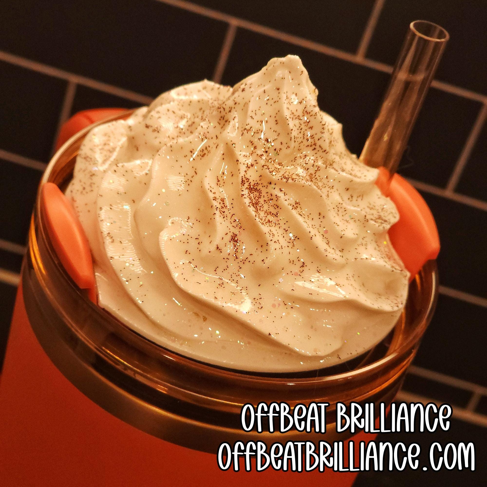 Faux Whipped Cream Stanley Topper Accessory, 3D Faux Ice Cream Sunday ...