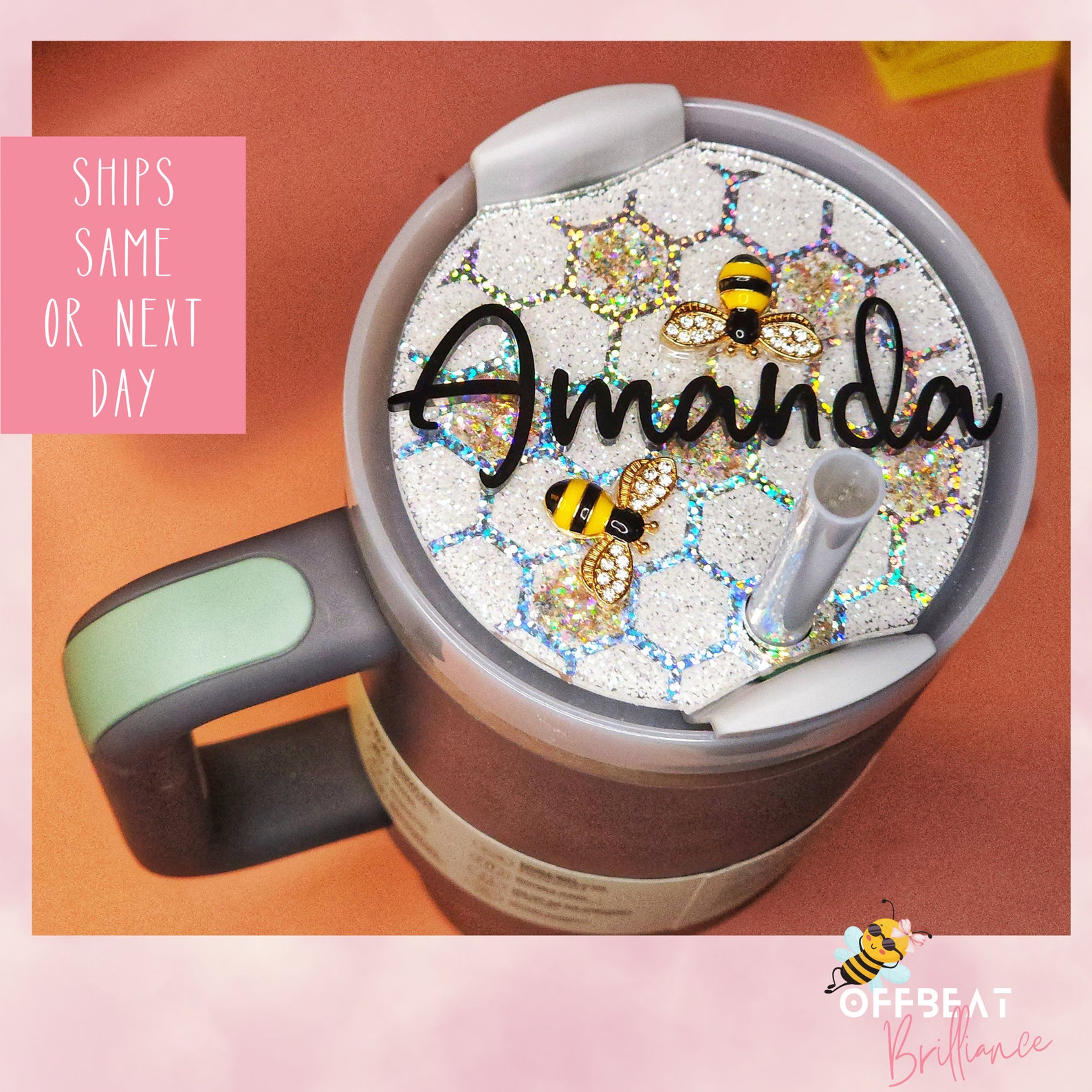 Bumblebee Stanley Name Plate, Personalized Stanley Plate, 400z Stanley ...