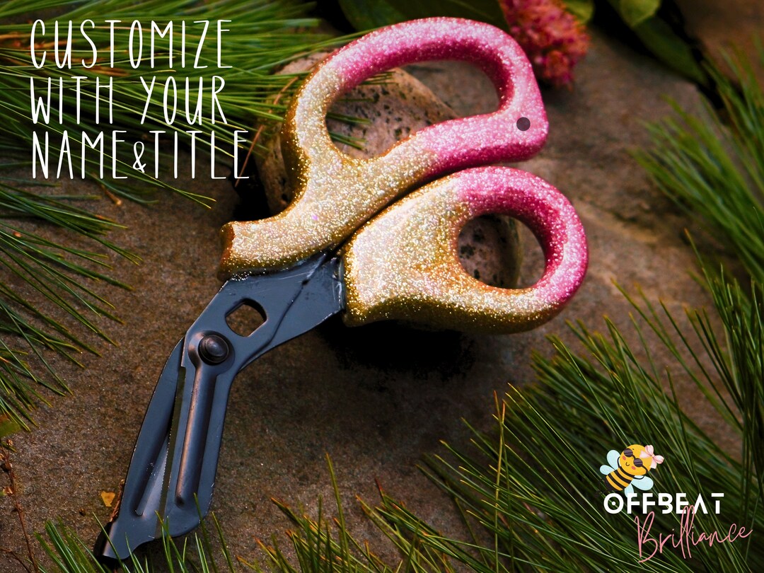 Custom Medical Trauma Shears, Glitter, Ombre, EMT EMS Medic Student ...