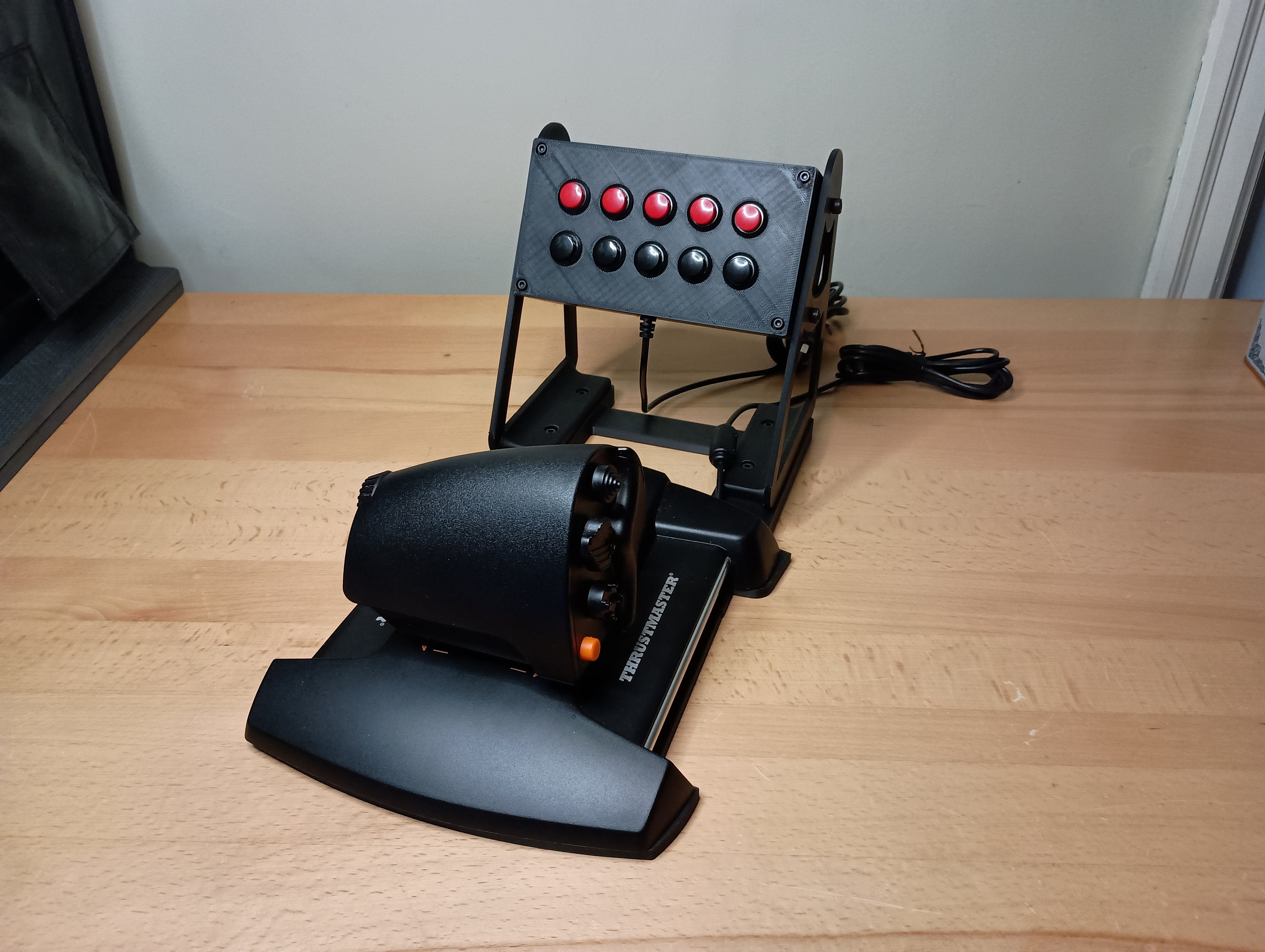 Flight Simulator Control Panel, Thrustmaster T16000m Button Box, Hotas ...