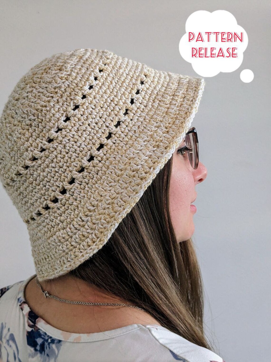 Crochet Summer Hat PATTERN Easy Women's Bucket Summer Hat Beginner ...