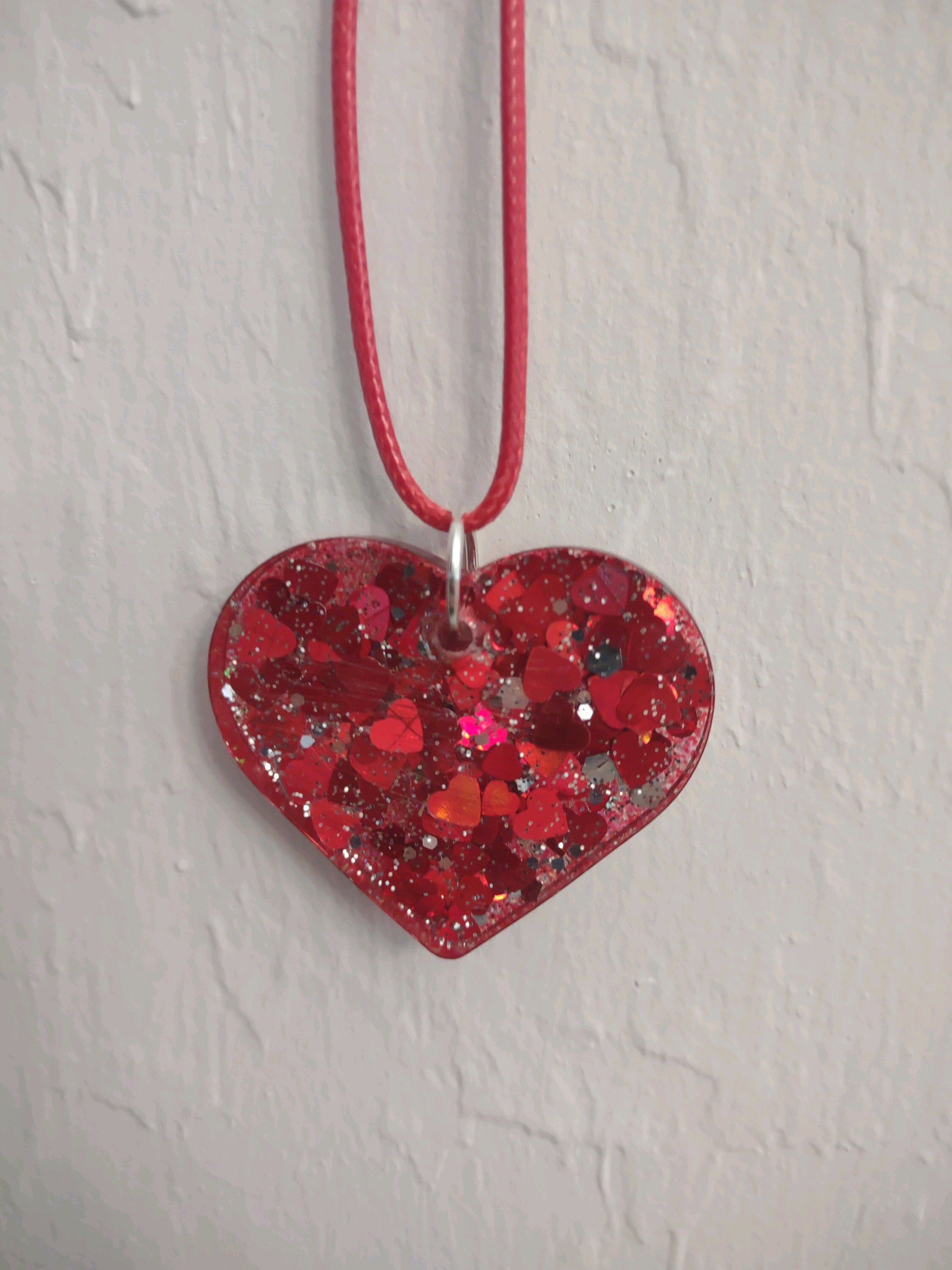 Heart Resin Pendants - Etsy