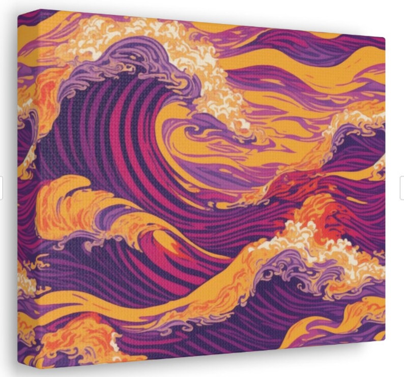 Vincent Van Gogh Ravishing Ocean Waves Portrait - Etsy