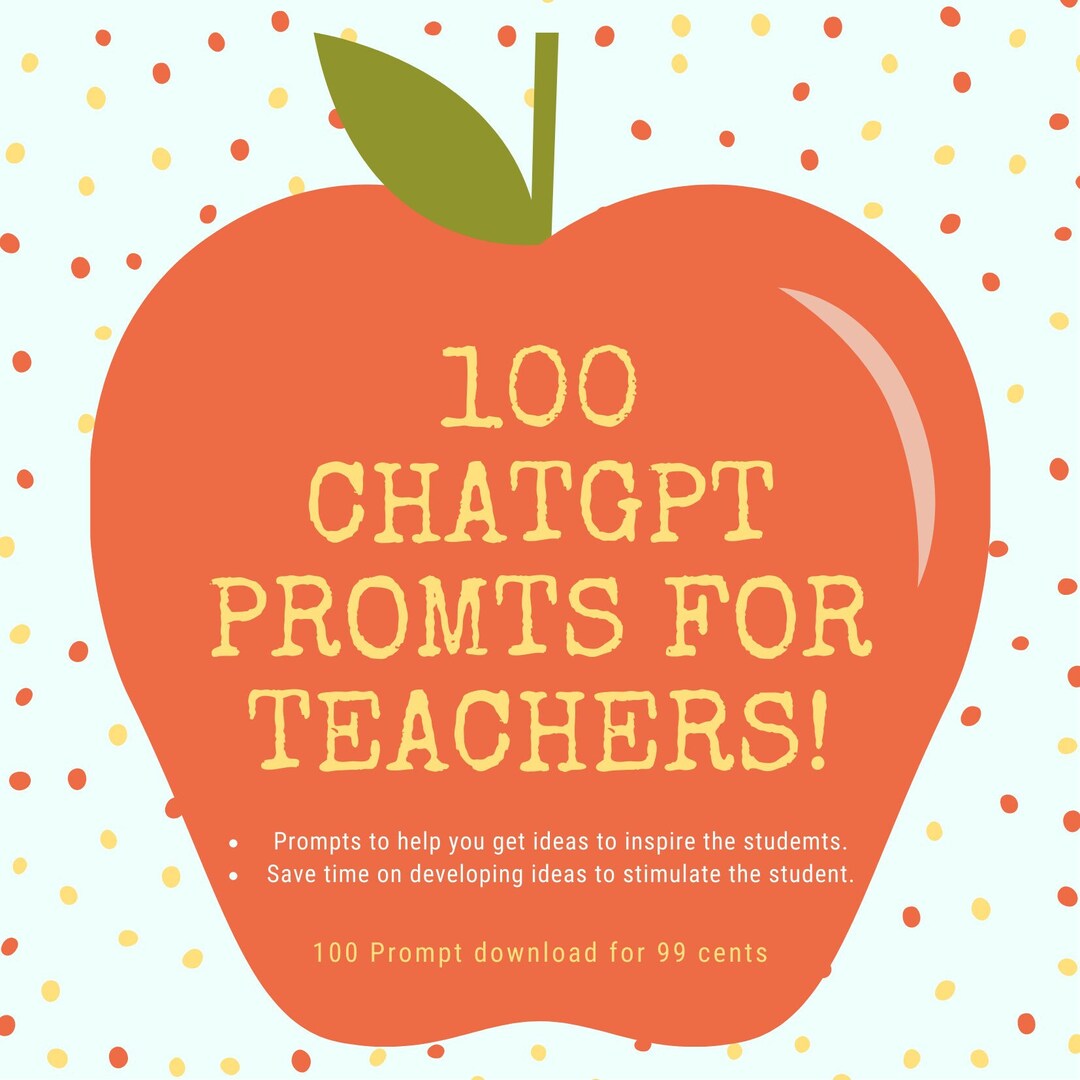 100 Chatgpt Prompts for Teachers - Etsy