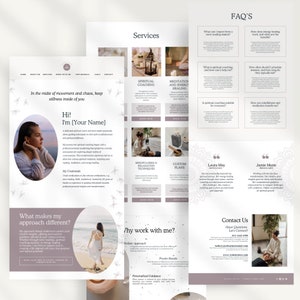 Spiritual Coach Website Template for Spiritual Mystical Website Design ...
