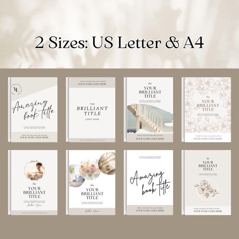 Ebook Cover Template Canva E-book Cover Design for Digital - Etsy