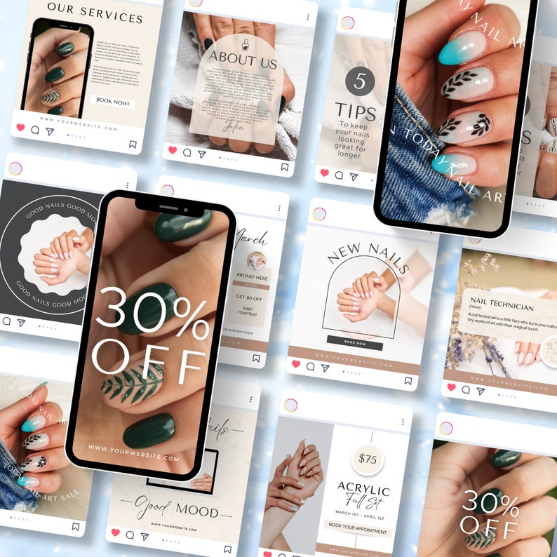 Nail Tech Instagram Post, Nail Tech Marketing Content, Nail Technician ...