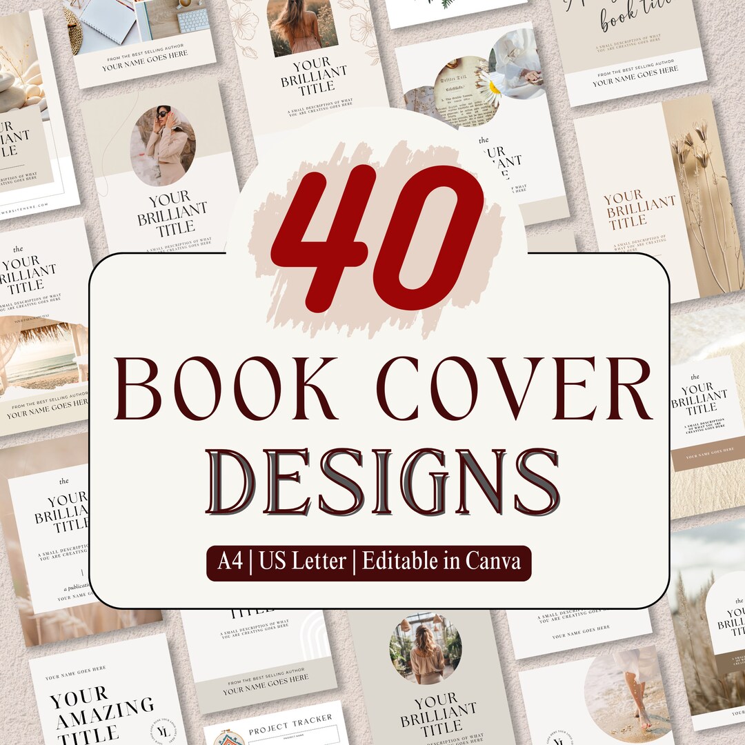 Ebook Cover Design Minimalist Ebook Canva Template Editable Cover ...
