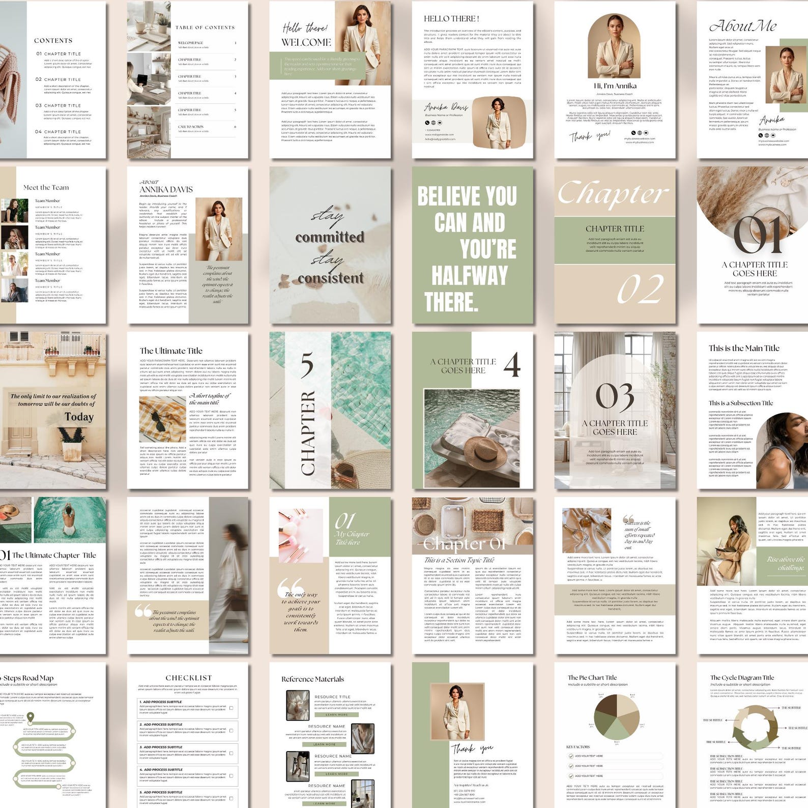 Ebook Template Editable Canva Course Guide Template Design, Aesthetic E ...
