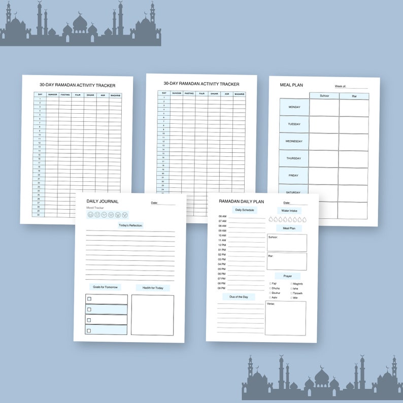 Ramadan Planner Printable 2024 Daily Prayer Tracker, Ramadan to Do List ...