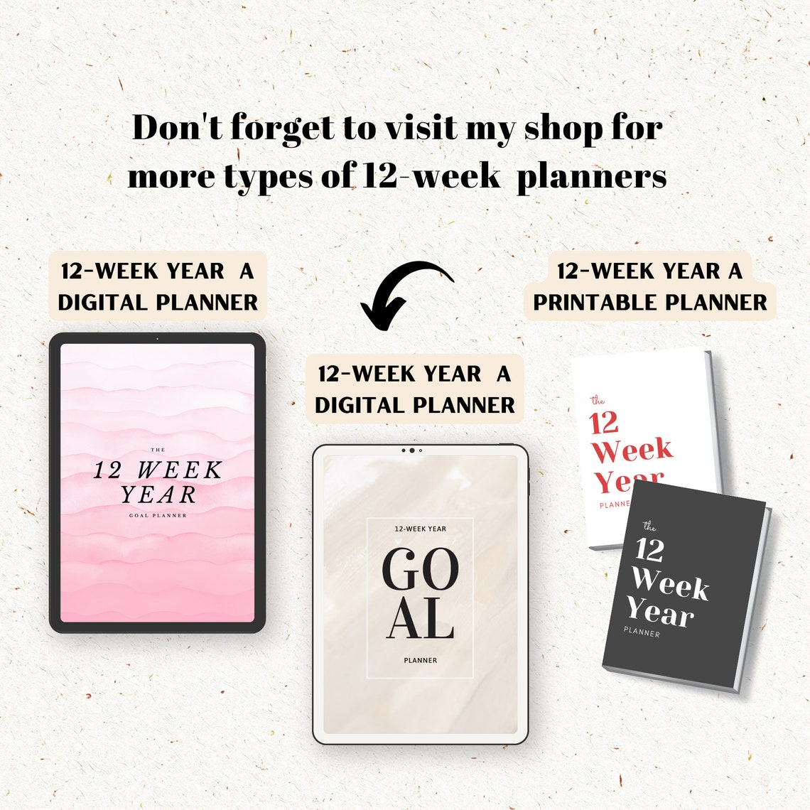 12 Week Year Planner Printable 12-week Year Template 90 Day Goal ...