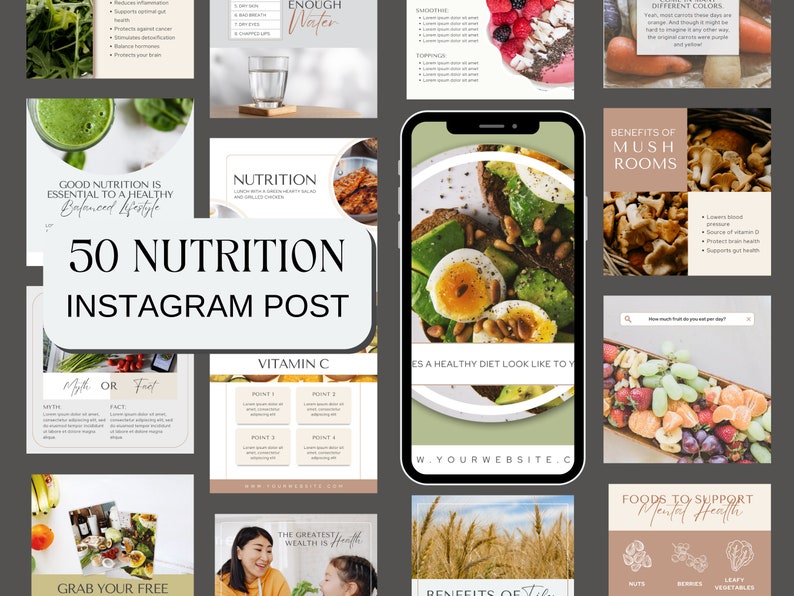Food Nutrition Instagram Dietician IG Post Health Coach Social Media ...