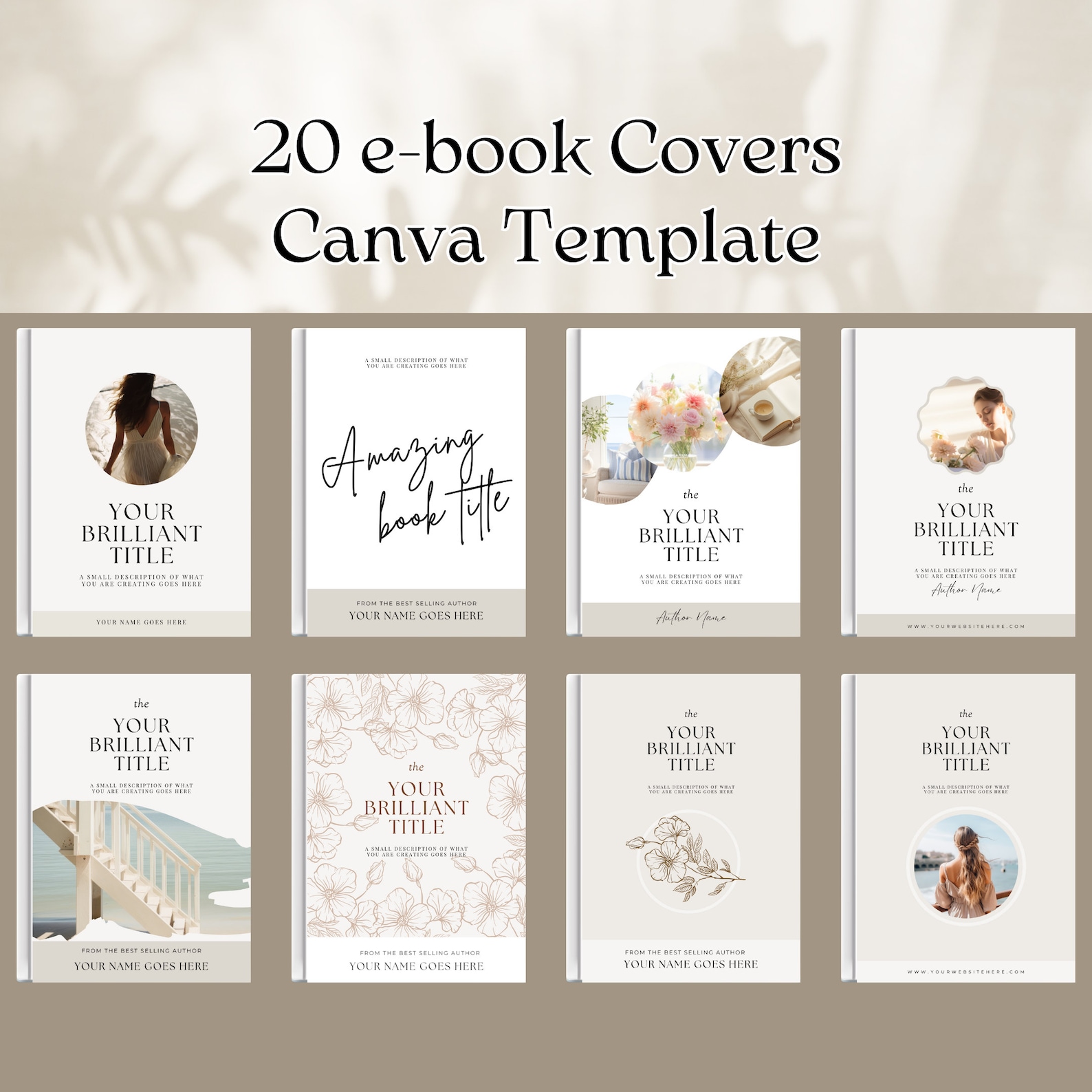 Ebook Cover Template Canva E-book Cover Design for Digital - Etsy