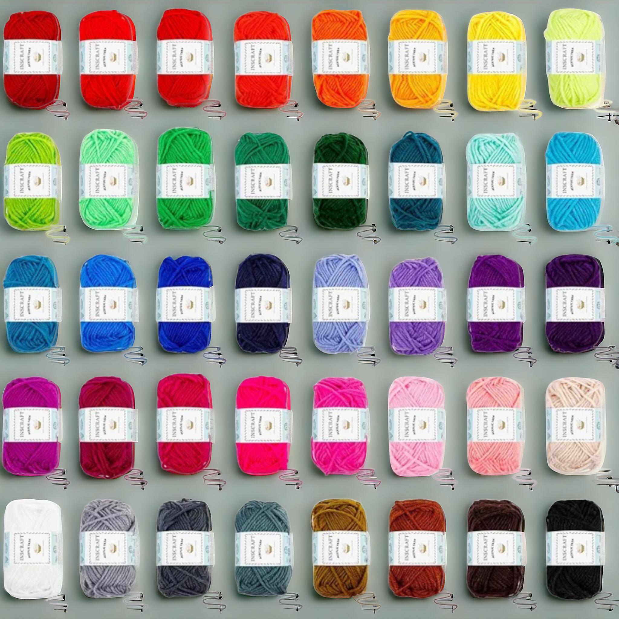113-piece Crochet Kit With 1600 Yards Assorted Yarn – 40 Colors, 73 ...