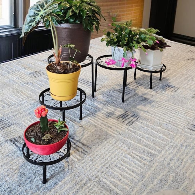 Iron Black Plant Stand - Etsy