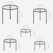 5-pack Metal Plant Stands for Indoor Outdoor Use – Heavy Duty Iron ...