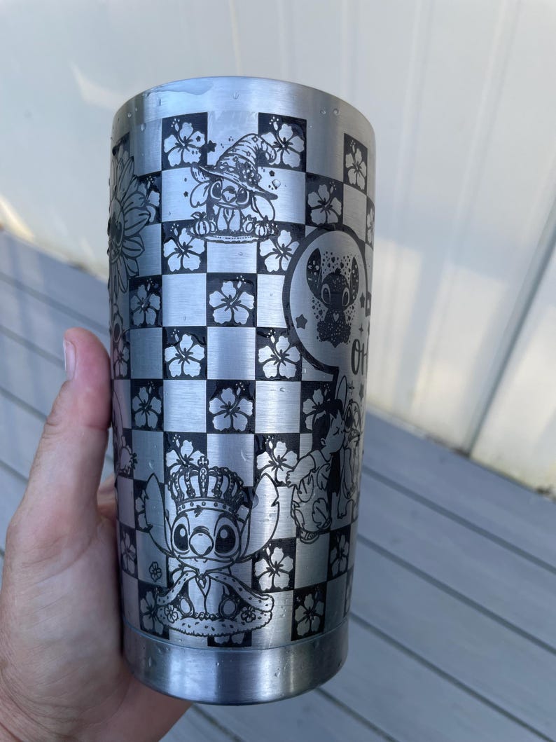Stitch Movie Character Laser Engraved Tumbler Wrap (digital Download ...