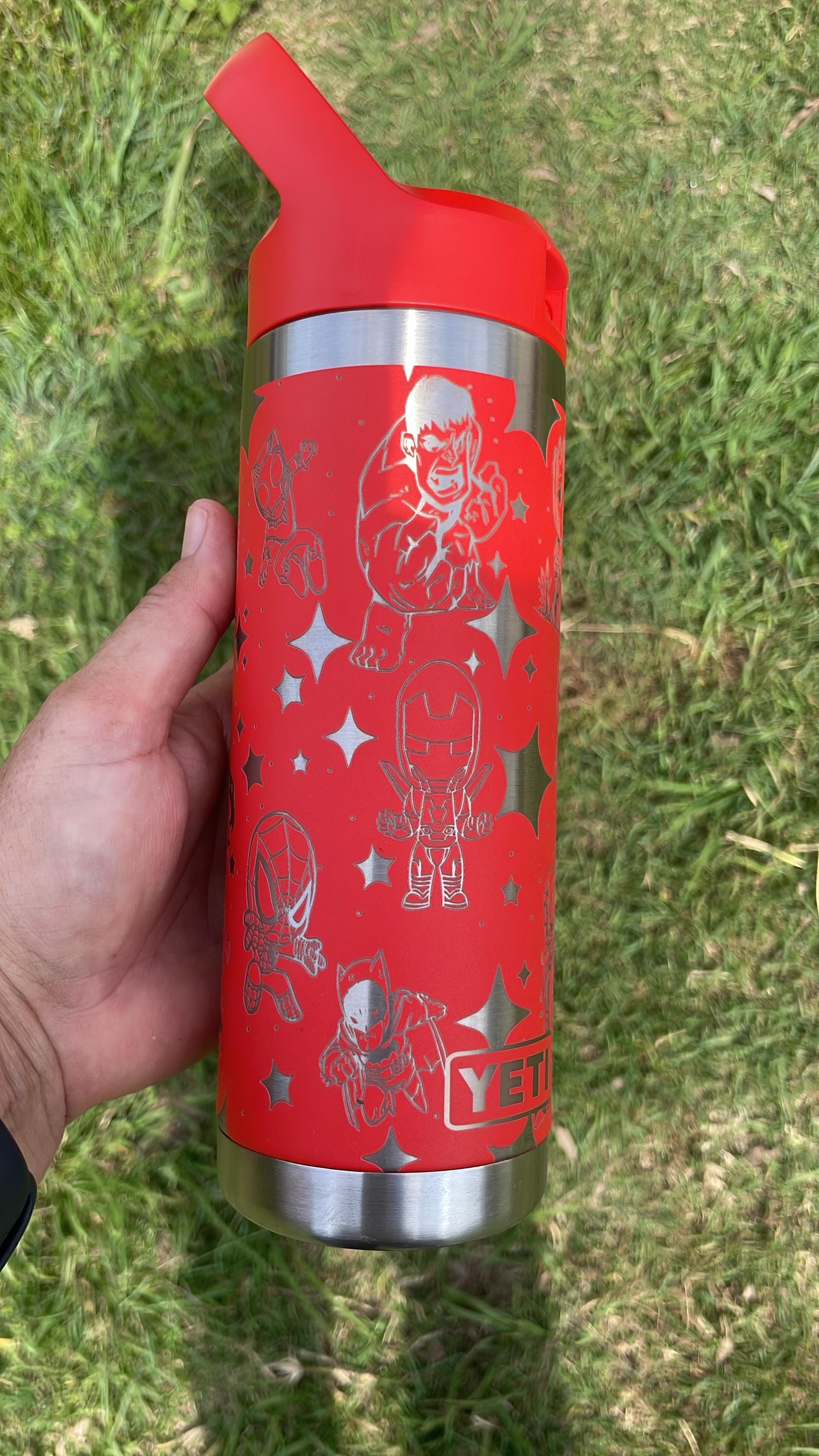 Super Heroes Cartoon Engraved Full Wrap Design - Etsy