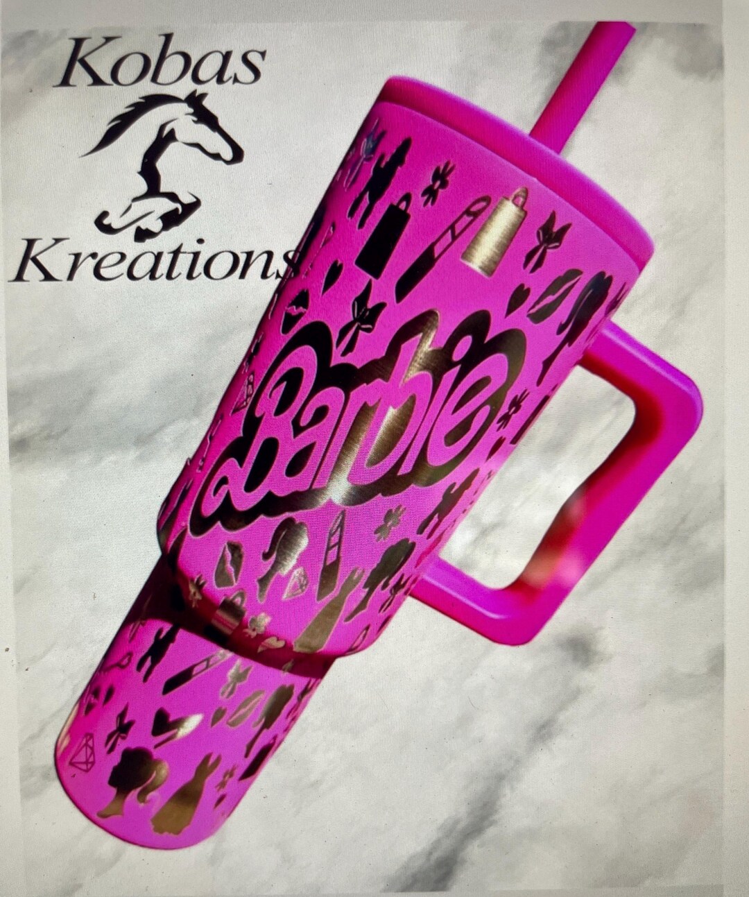 Pink Barbie Girl Tumbler Wrap Laser Engraved Design (digital Download ...