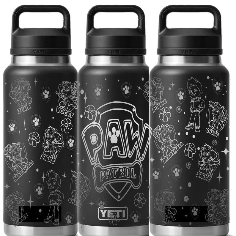 Cartoon Dogs Pawwpatrol Laser Engraved Full Wrap Design - Etsy