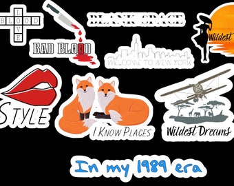 1989 Inspired Sticker Collection - Etsy