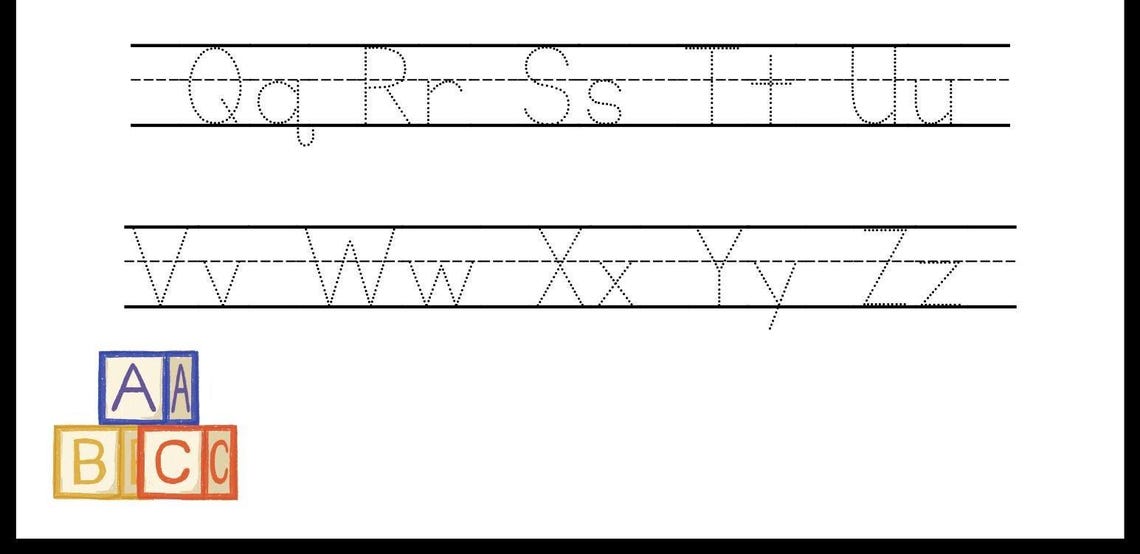 Let's Learn Our Abc's Printable Worksheet for Pre-k Students Teachers ...