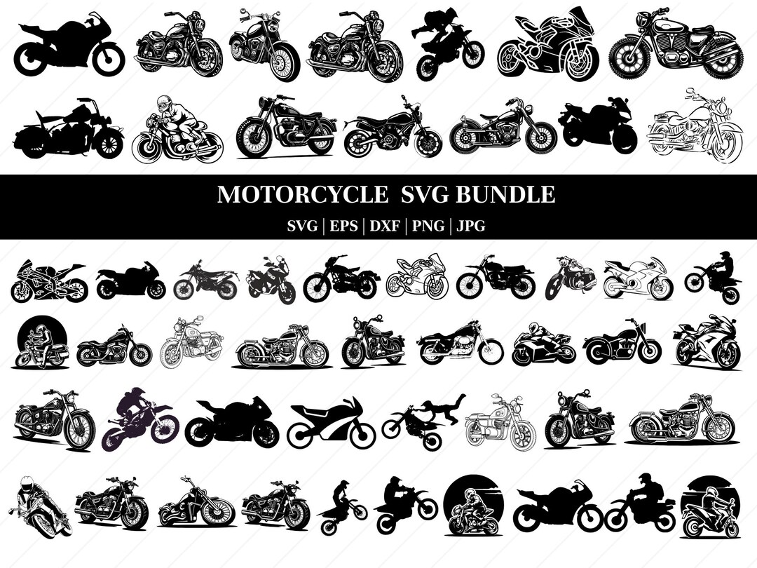 Motorcycle SVG Bundle, Motorcycle Png Bundle, Motorcycle Clipart ...