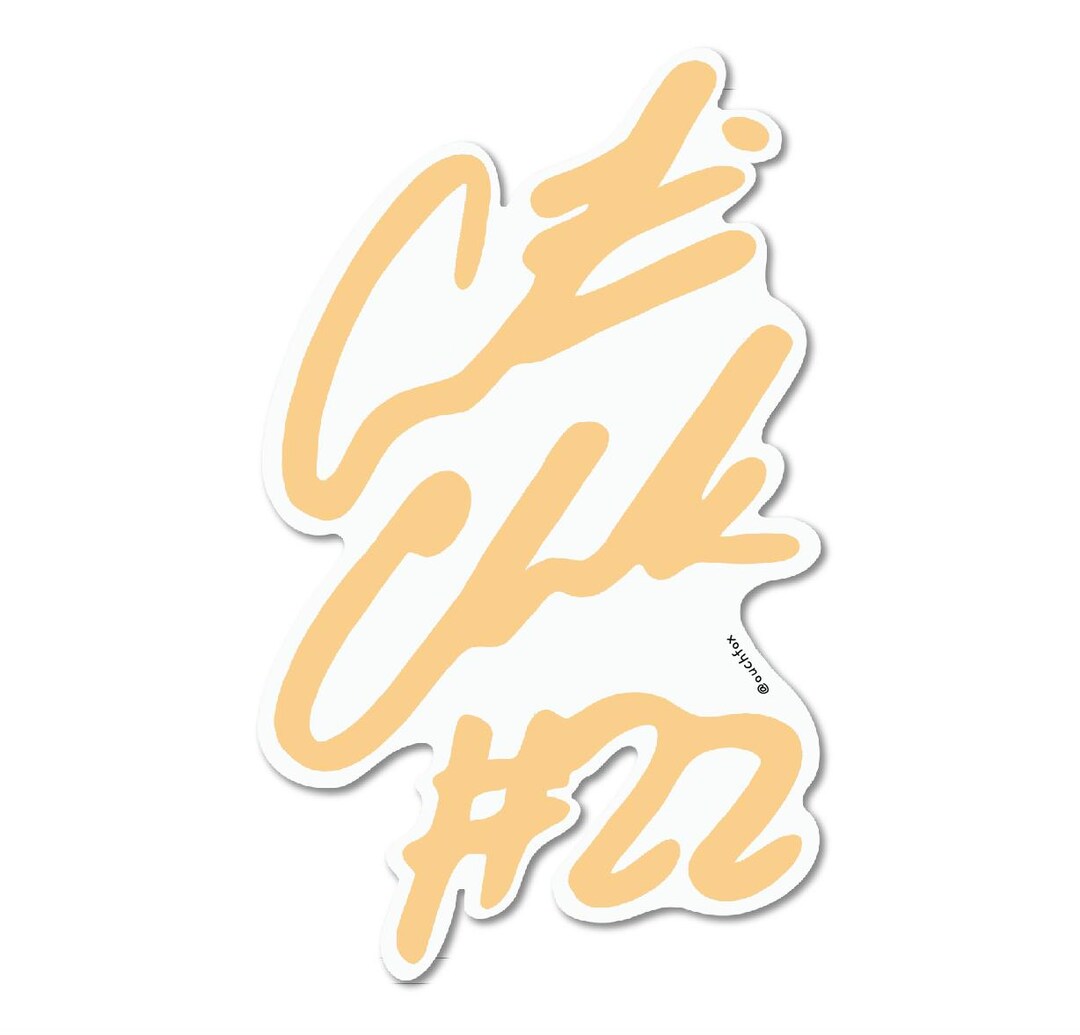 Caitlin Clark CC 22 Sticker, Vinyl Sticker - Etsy